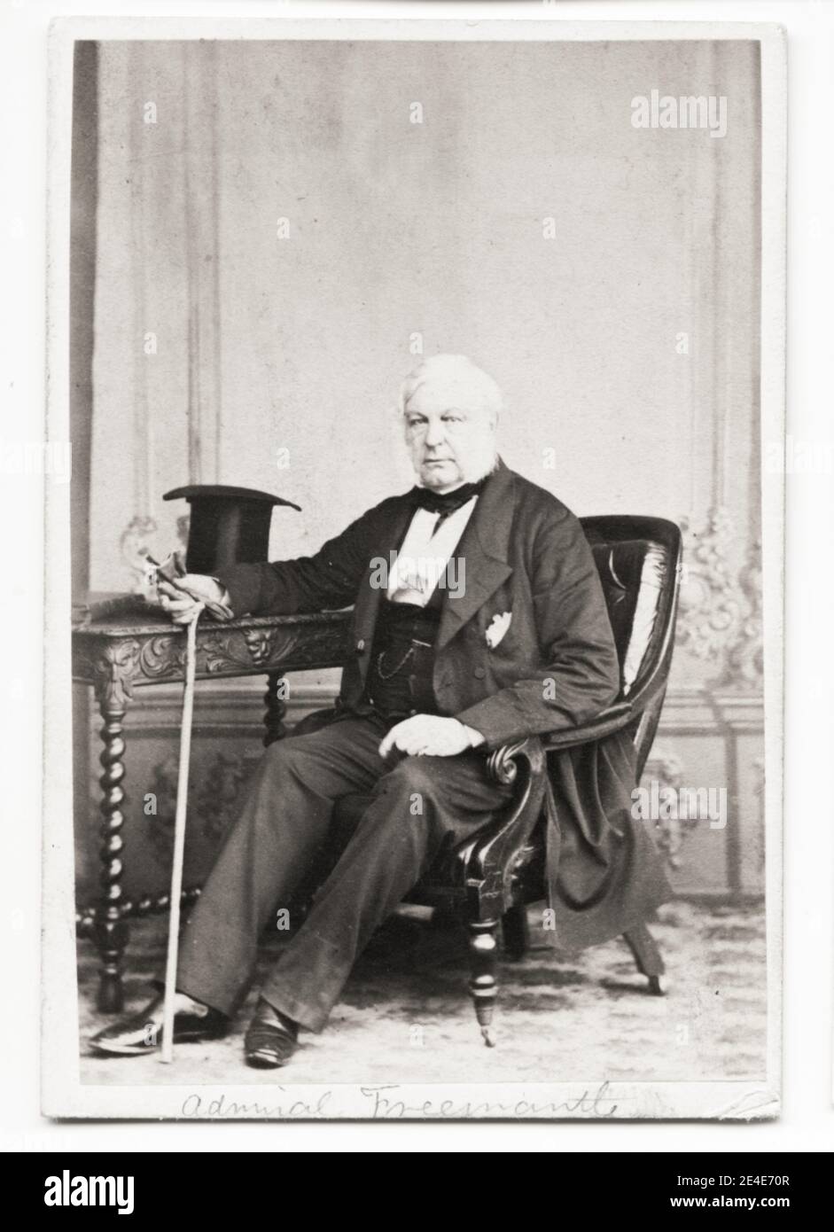 Vintage 19th century photograph: Admiral Sir Charles Howe Fremantle GCB ...