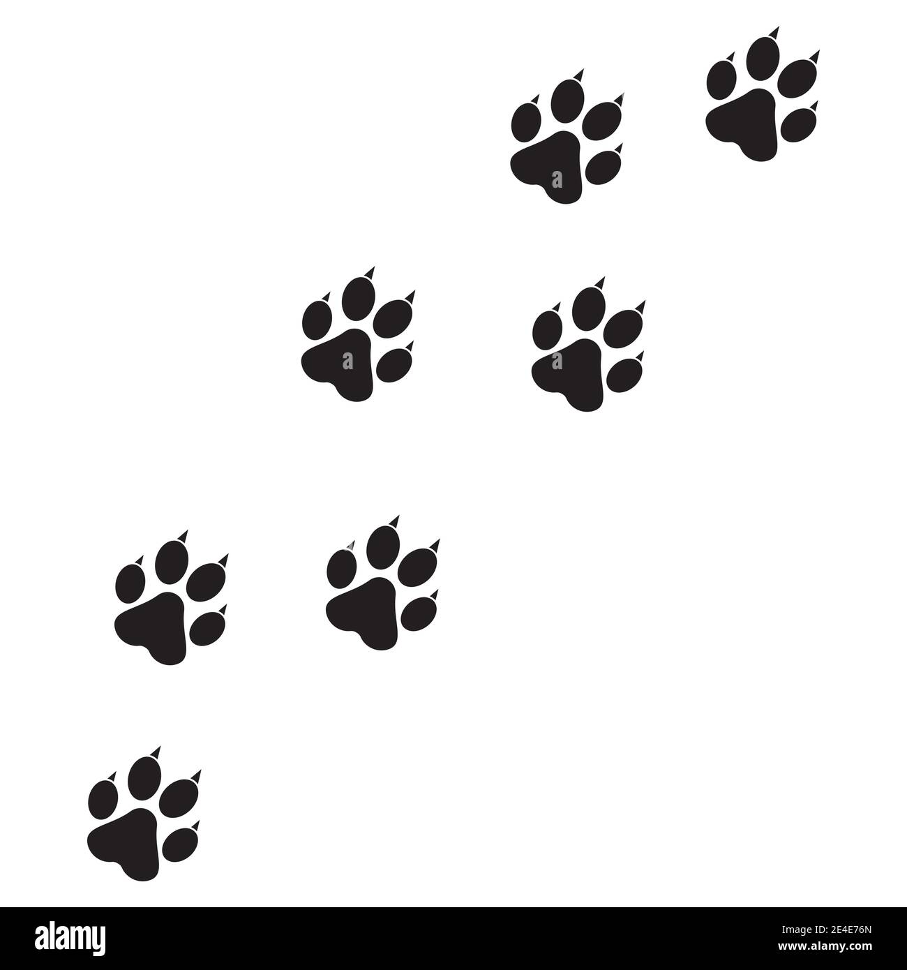 Dog Footprint Logo Dog Paw Vector Footprint Icon Logo Symbol Graphic