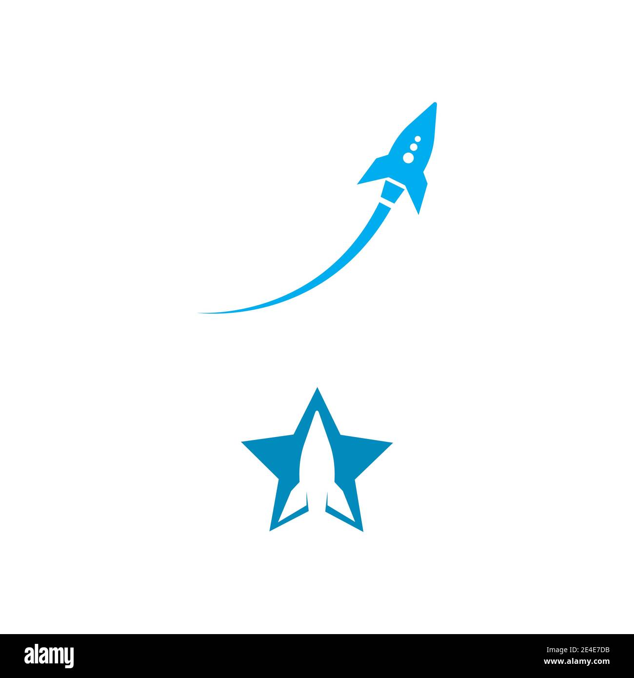 Rocket Logo Template vector symbol nature design Stock Vector Image ...