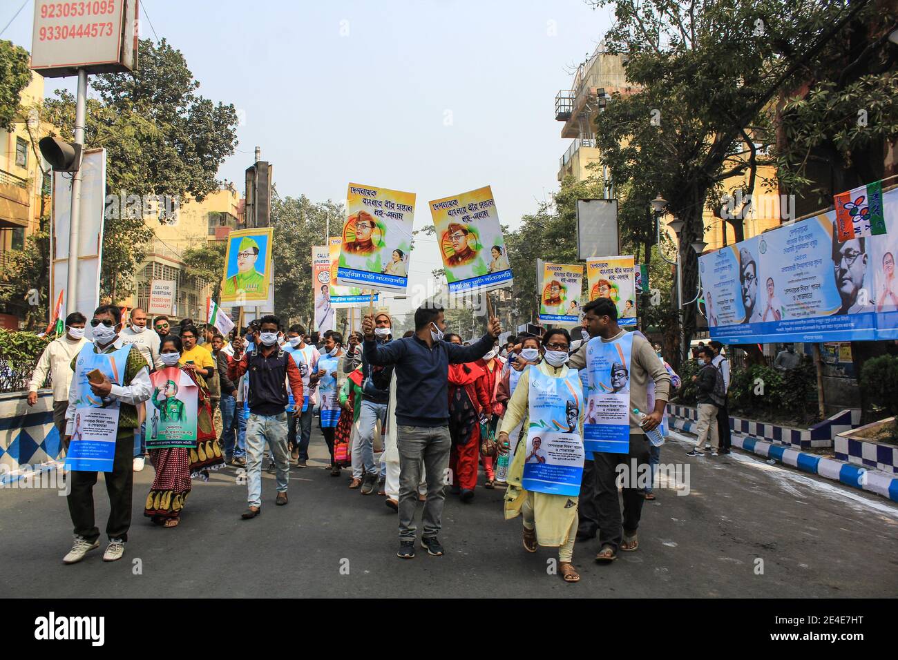 Kolkata, India. 23rd Jan, 2021. Chief Minister of West Bengal Mamata ...