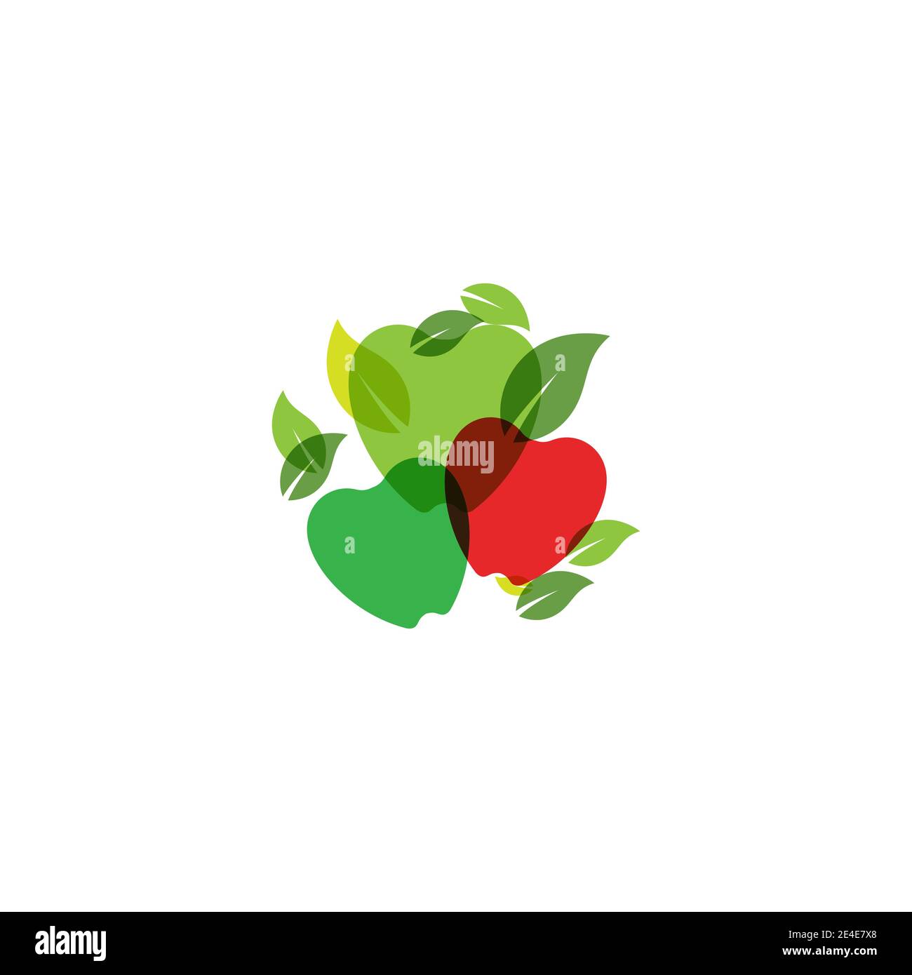 Apple logo vector hi-res stock photography and images - Alamy