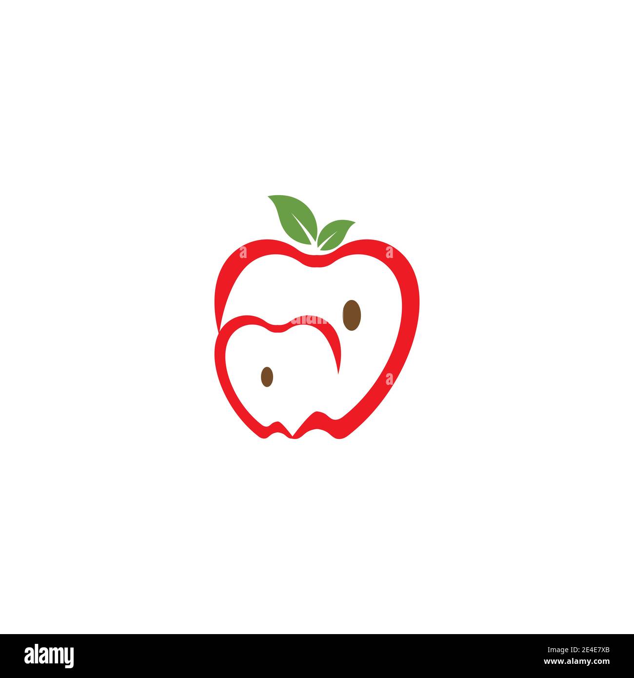 Apple logo vector hi-res stock photography and images - Alamy