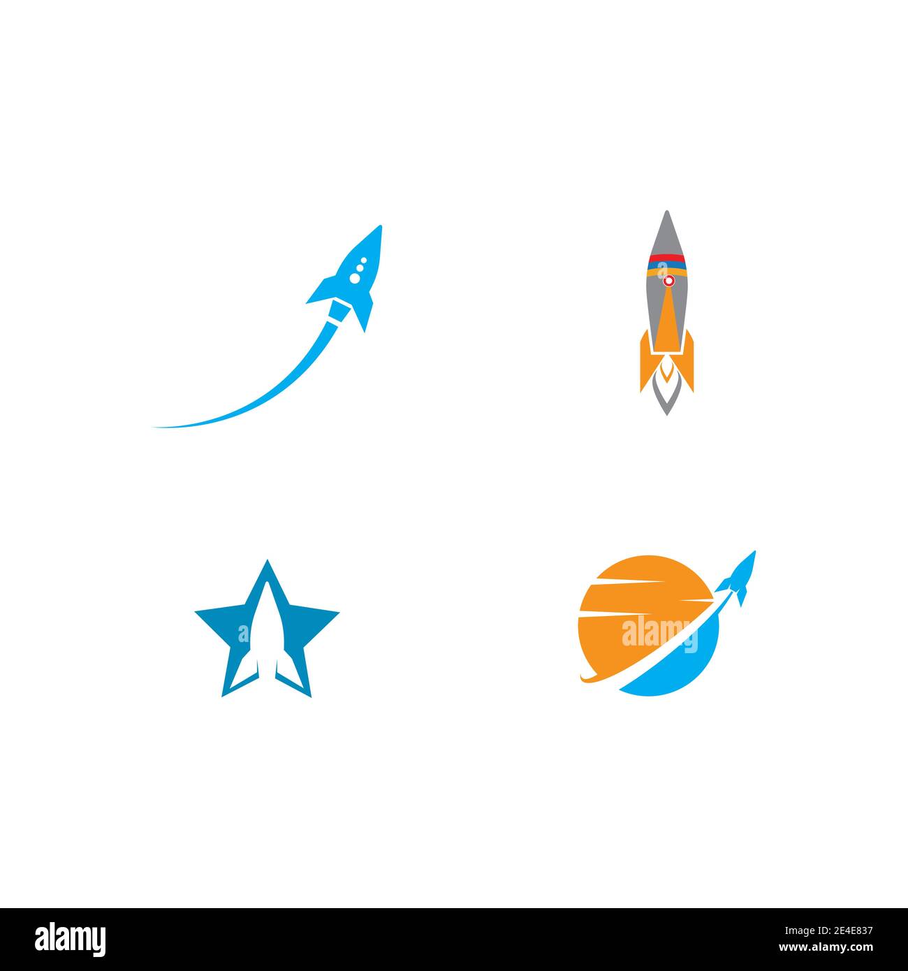 Rocket Logo Template vector symbol nature design Stock Vector Image ...