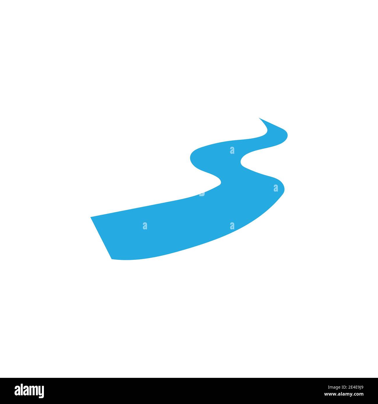 Sea mountain river ocean Stock Vector Images - Alamy