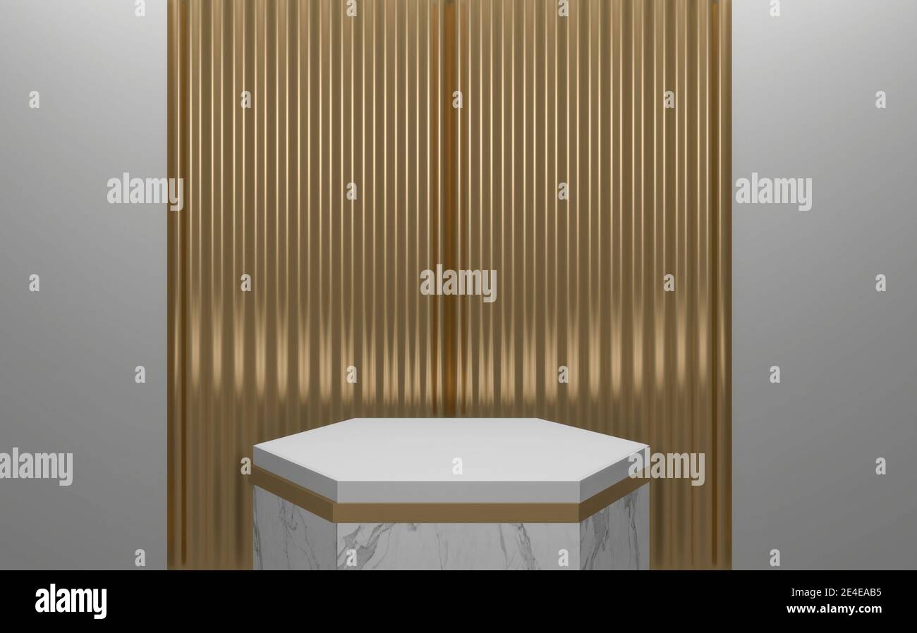 white podium on background abstract minimal style. 3D rendering Stock ...