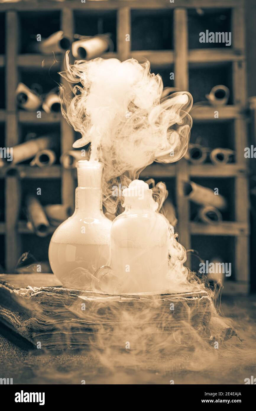 Medieval alchemical books hi-res stock photography and images - Alamy