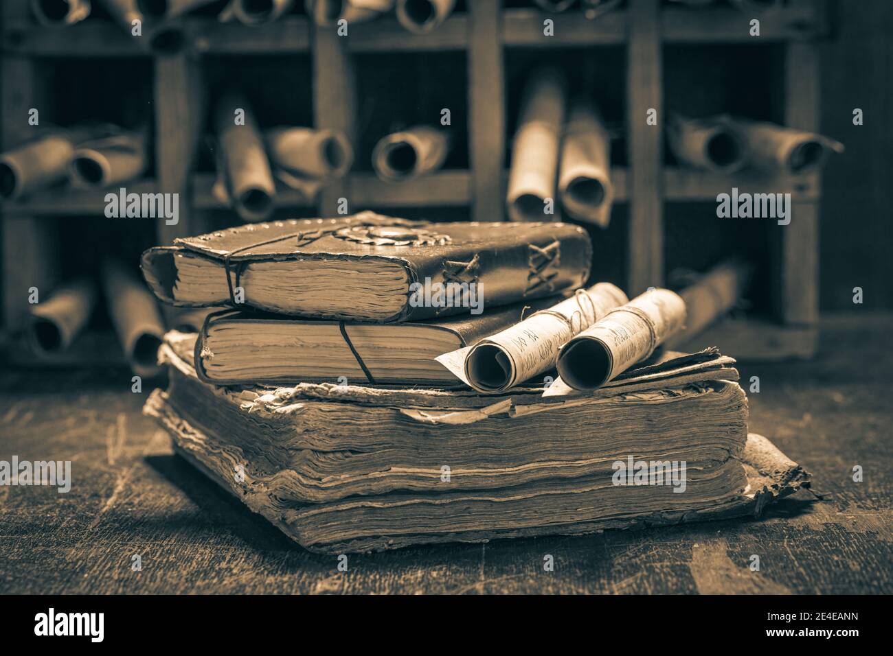 Ancient writing on scrolls hi-res stock photography and images - Alamy