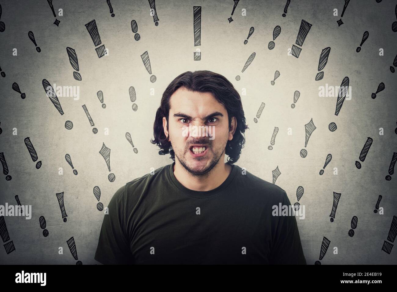 Clenching teeth hi-res stock photography and images - Alamy