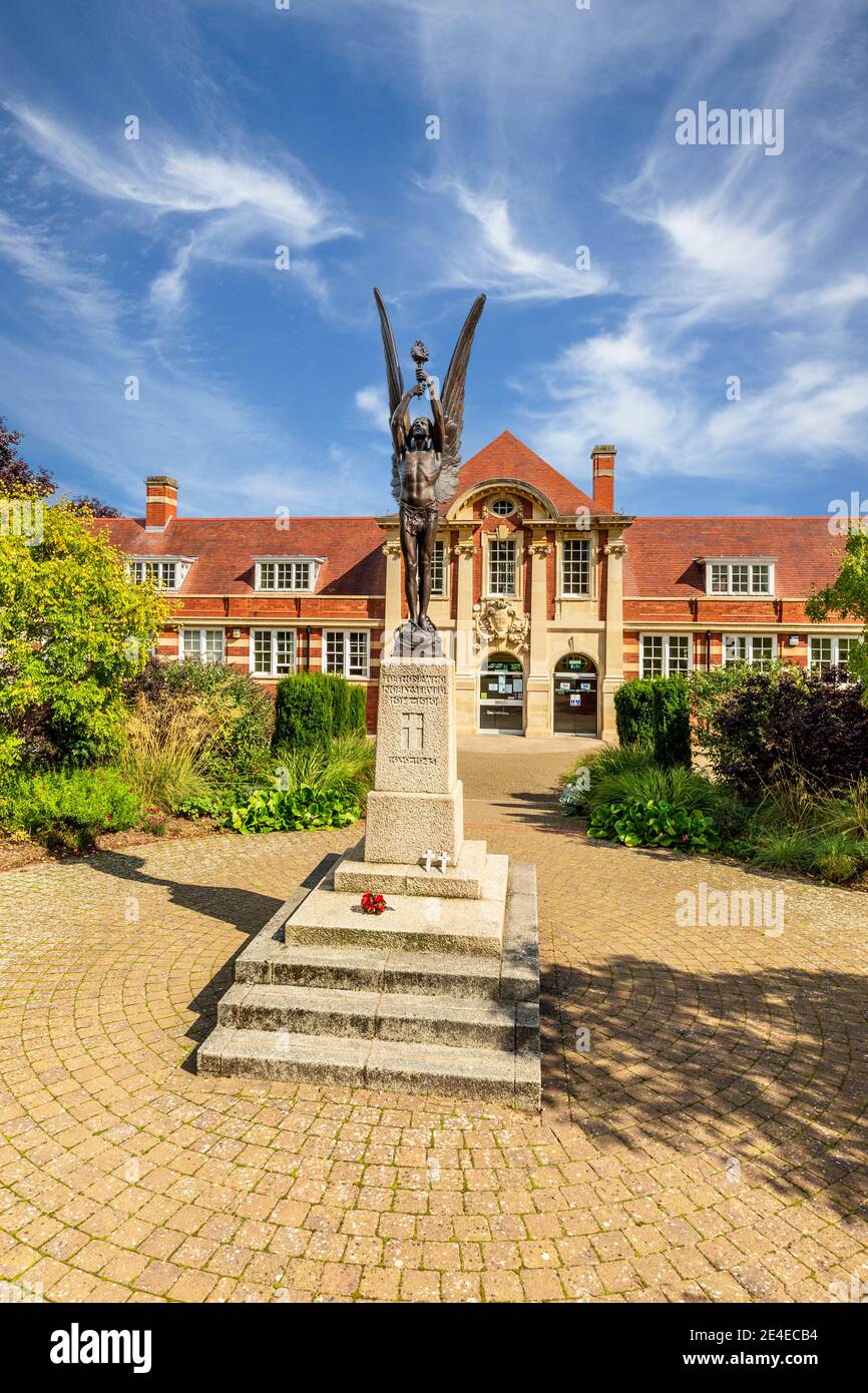 The Public Library at Great Malvern in Worcestershire, England Stock ...