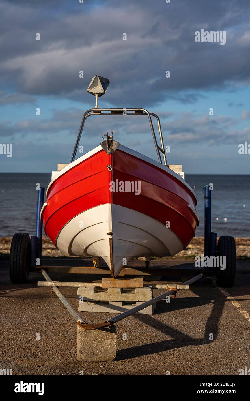 Beach launch trailer boat fishing hi-res stock photography and images ...