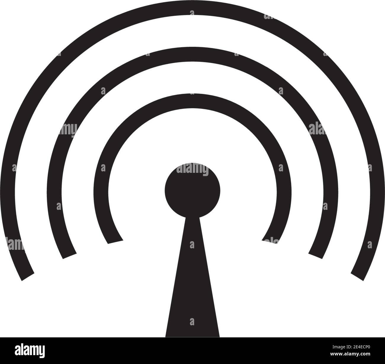 Signal wave icon logo design inspiration vector illustration template ...