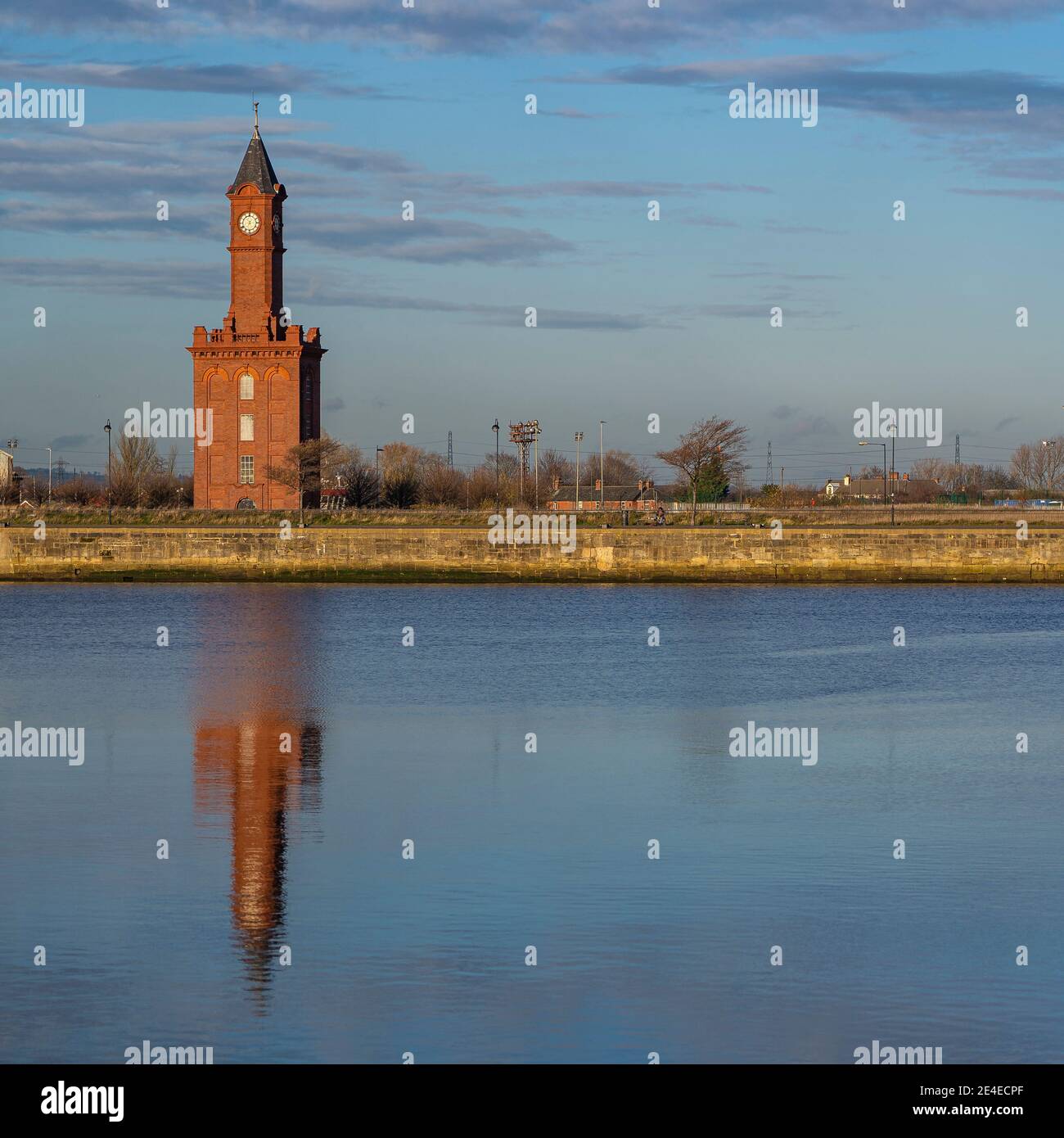 middle haven clock tower at middlesbrough, north yorkshire, uk Stock ...