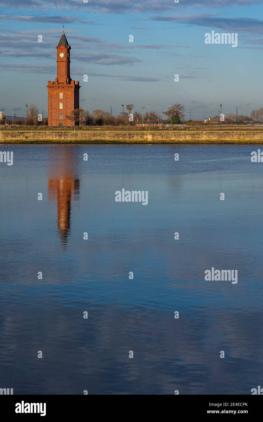 middle haven clock tower at middlesbrough, north yorkshire, uk Stock ...