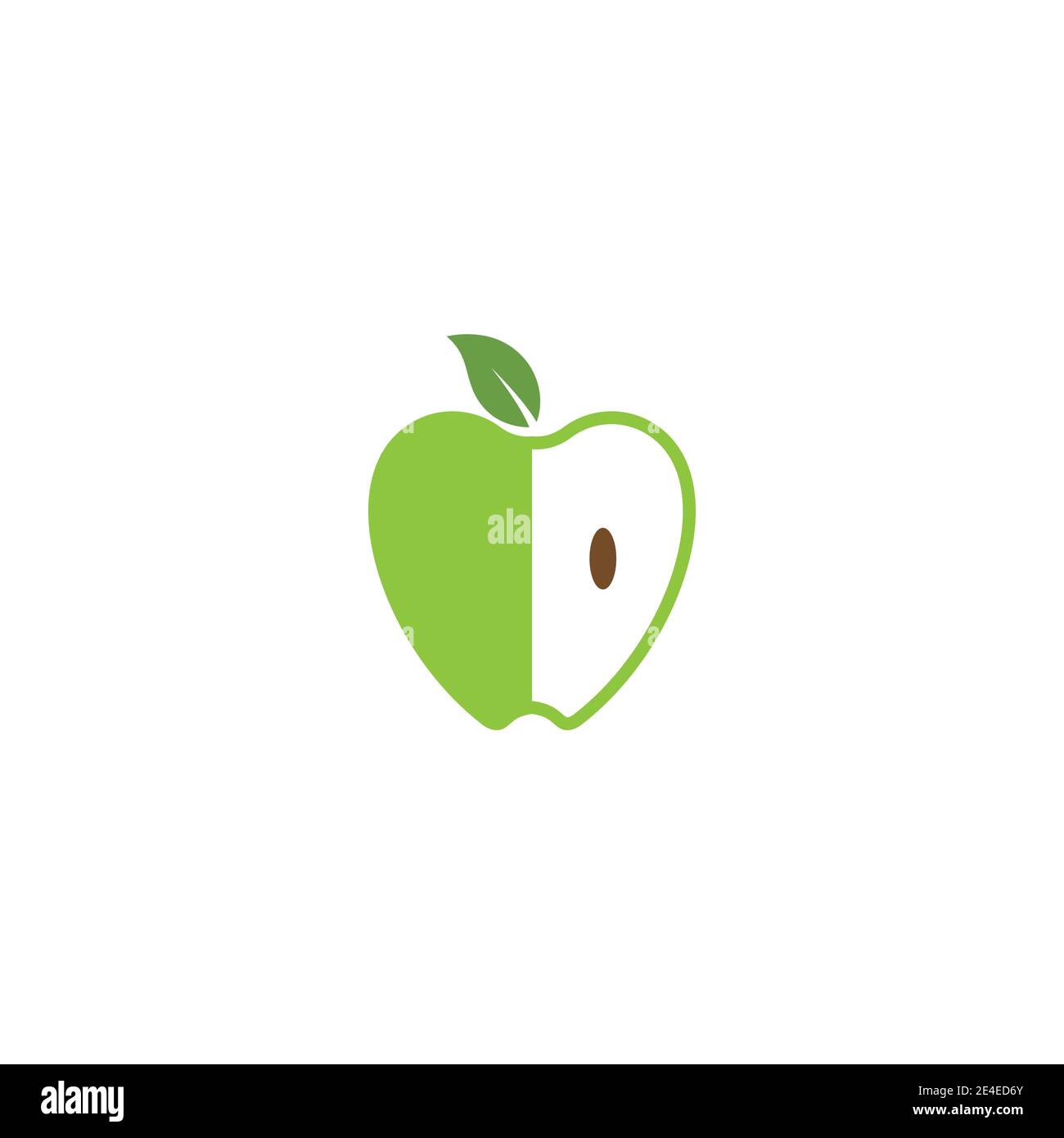 Apple vector illustration design icon logo template Stock Vector Image ...