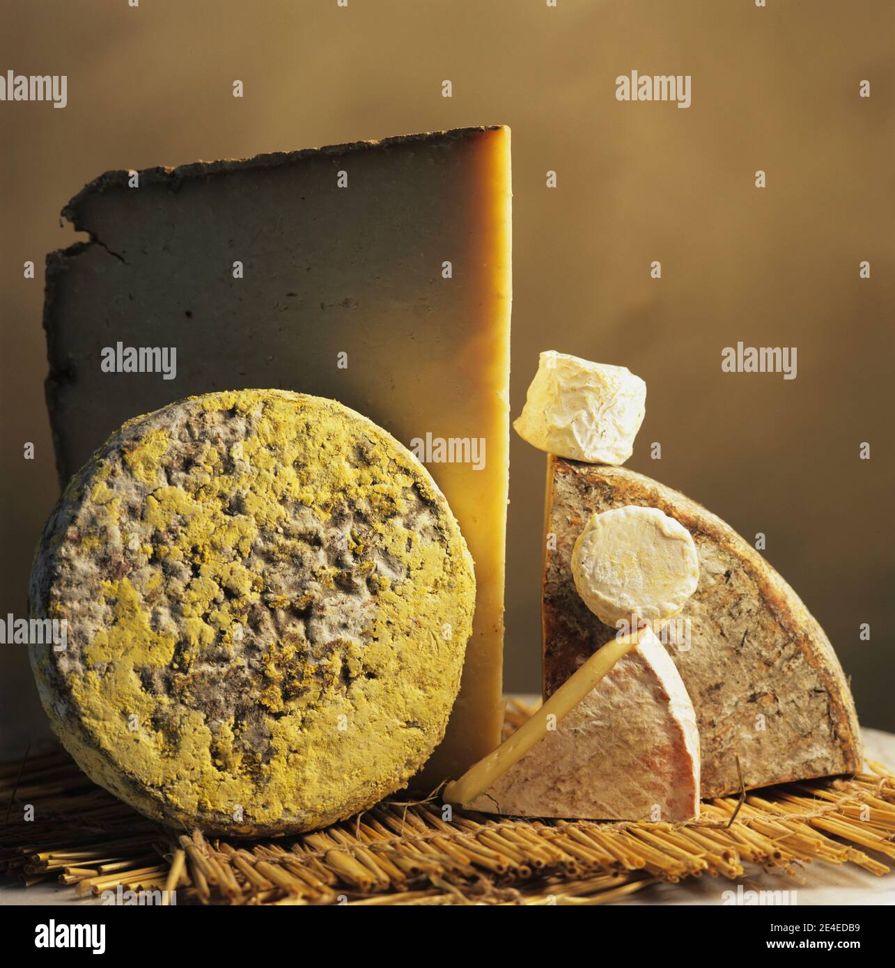 Variety of Auvergne cheeses (French cheeses Stock Photo - Alamy