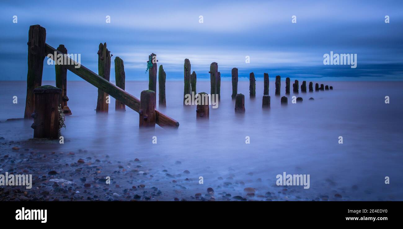 Spurn Point Beach, Easington, East Yorkshire, United Kingdom Stock ...