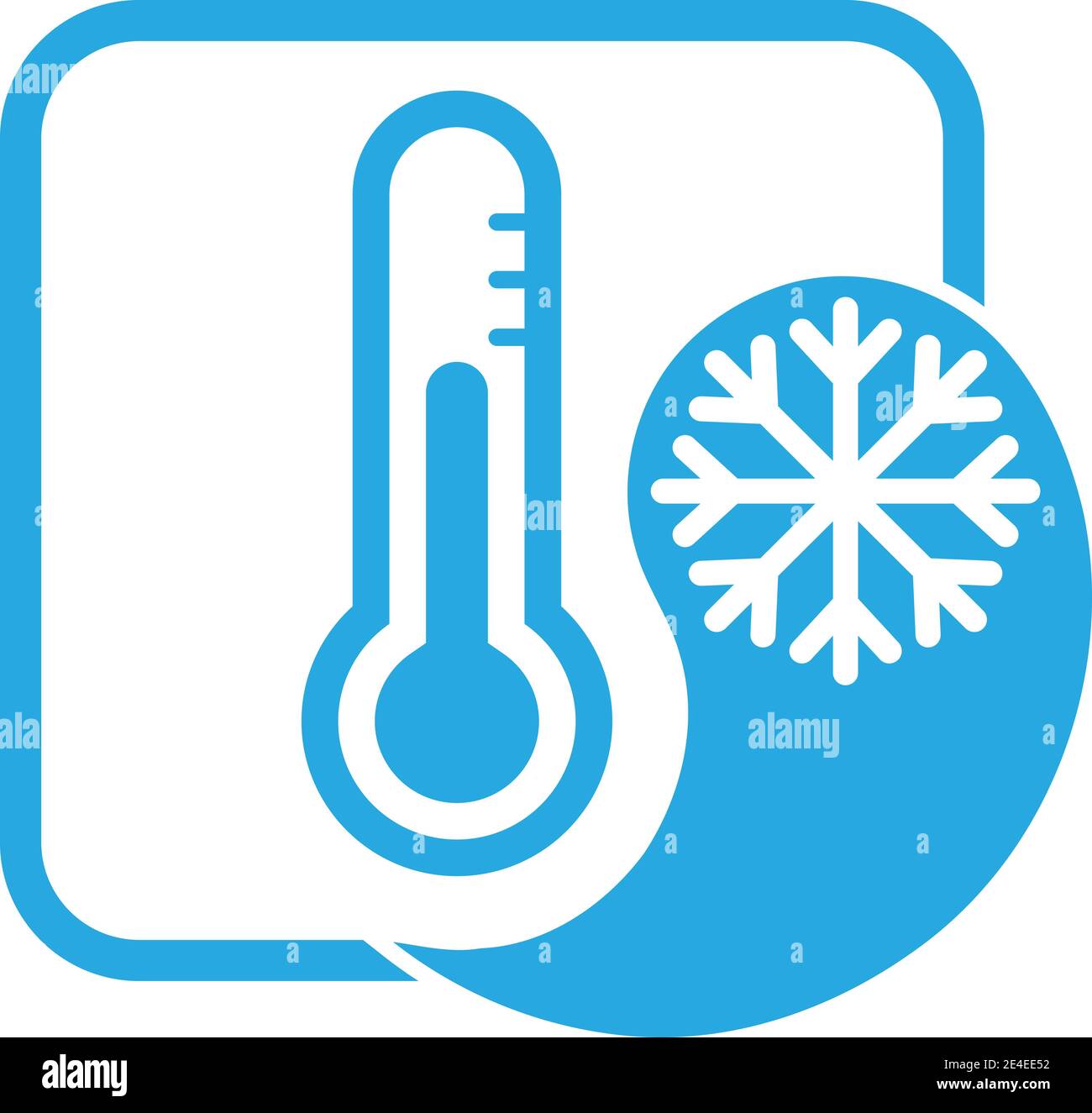 Thermometer, snowflake, temperature, climate, logo Stock Vector Image ...