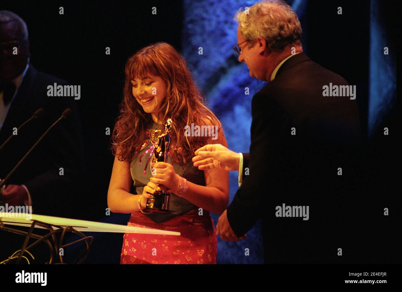 Charlotte Church collects her award on stage at The Classical Brit ...
