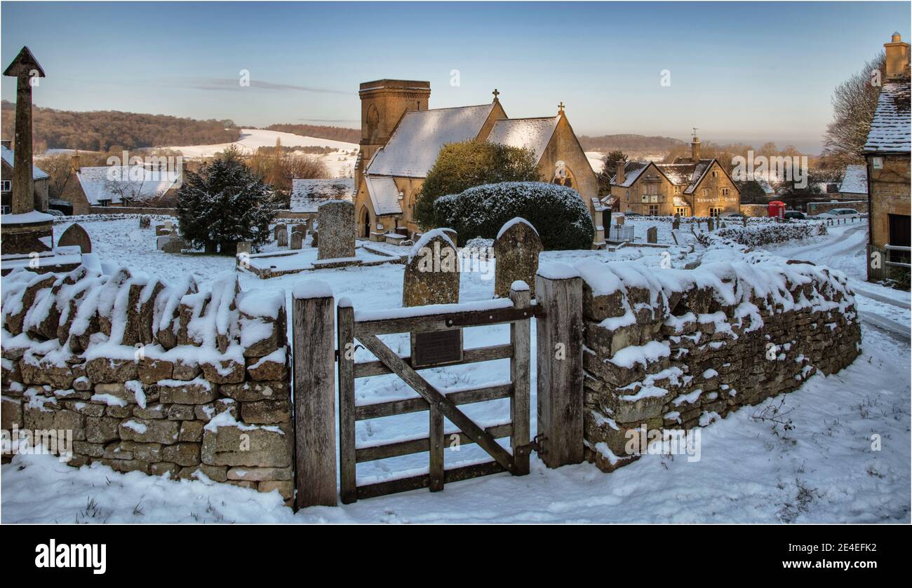 Snowshill winter hi-res stock photography and images - Alamy