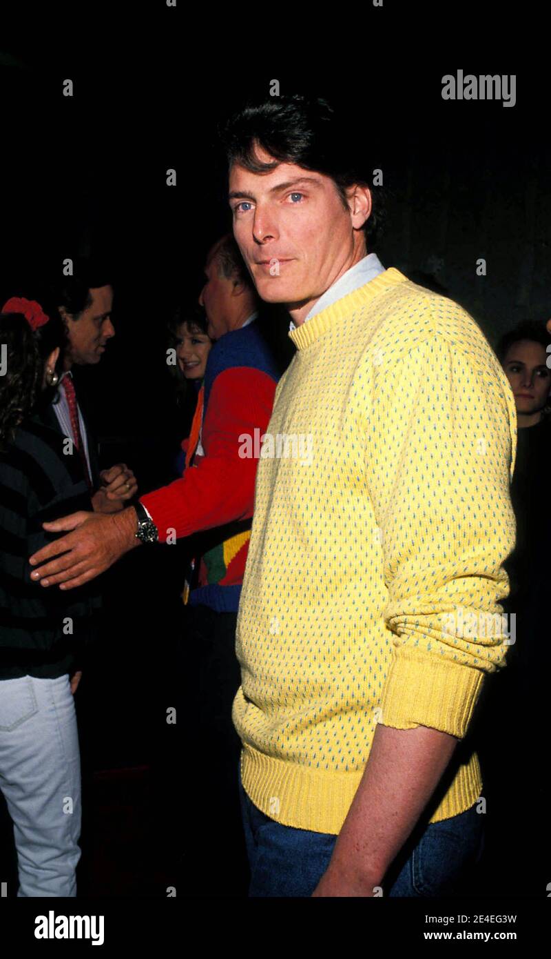 Christopher Reeve 1989 Credit: Ralph Dominguez/MediaPunch Stock Photo ...