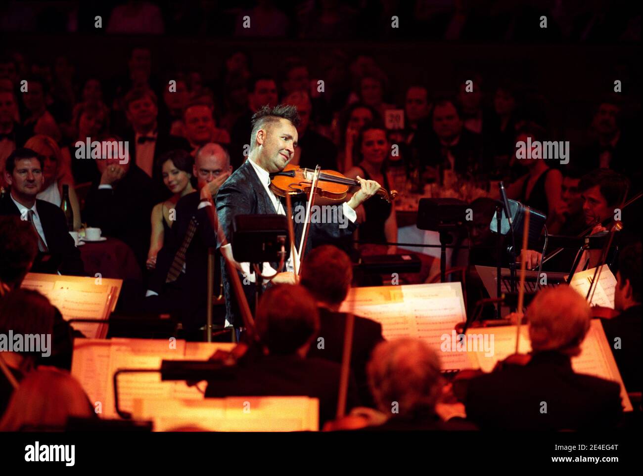 Nigel Kennedy performing at The Classical Brit Awards 2000, held at The ...