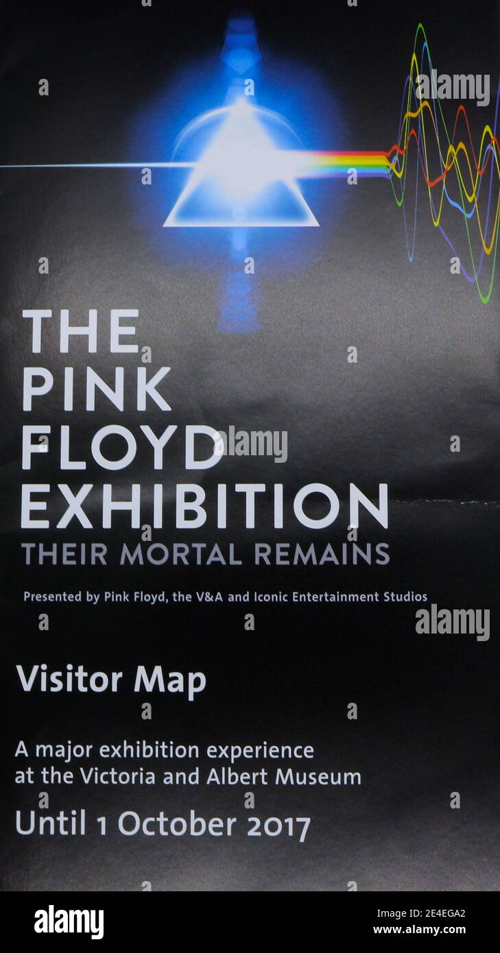 Visitor Map for The Pink Floyd Exhibition: Their Mortal Remains at The Victoria & Albert Museum ...