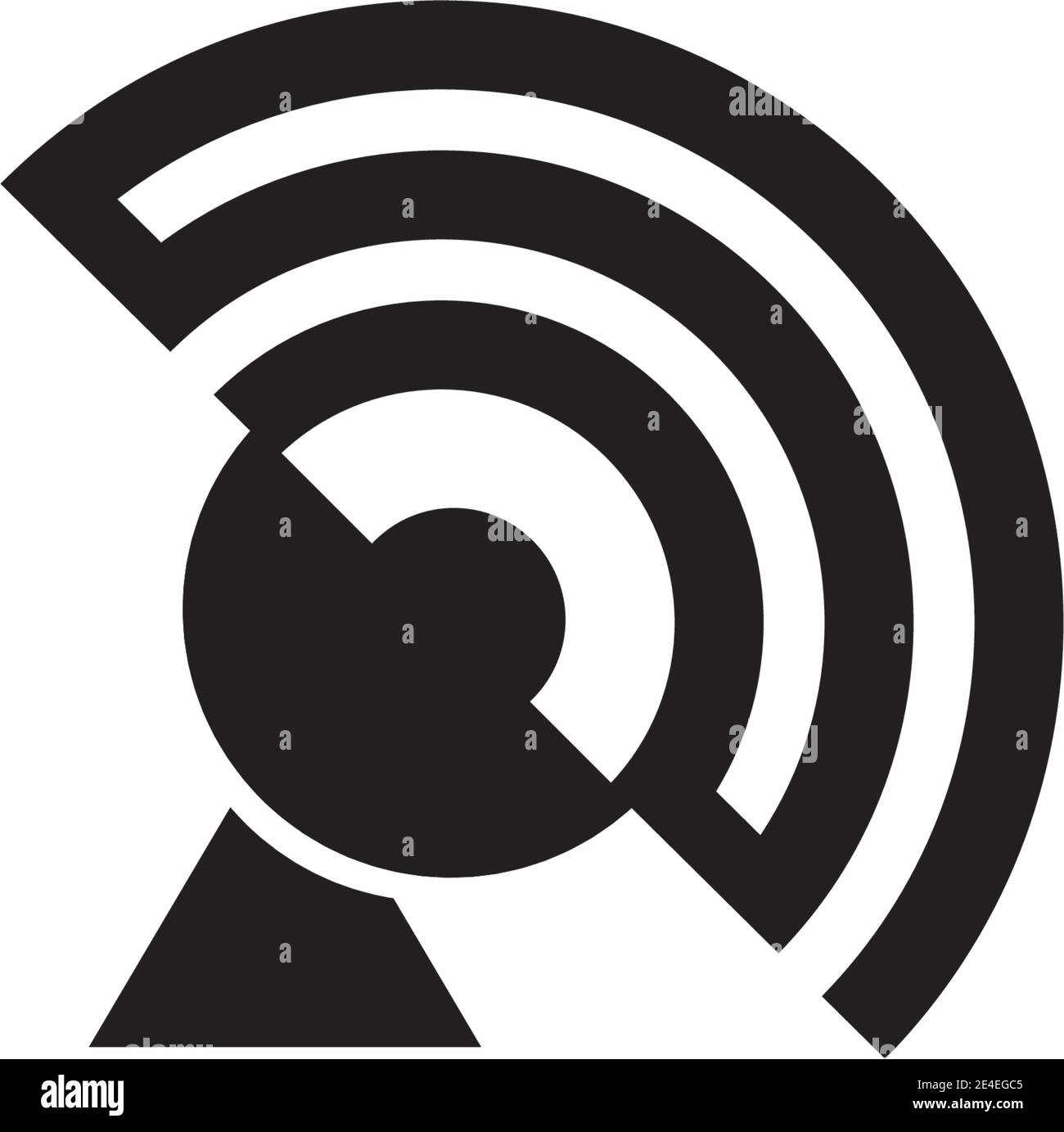 Signal wave icon logo design inspiration vector illustration template ...