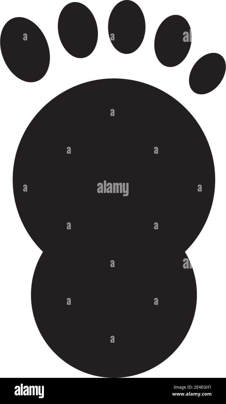 Palm foot icon logo design inspiration vector template Stock Vector ...