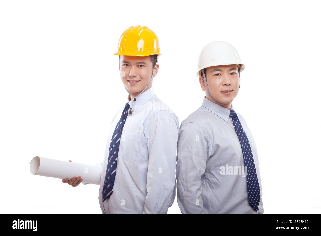 Engineer standing back view hi-res stock photography and images - Alamy