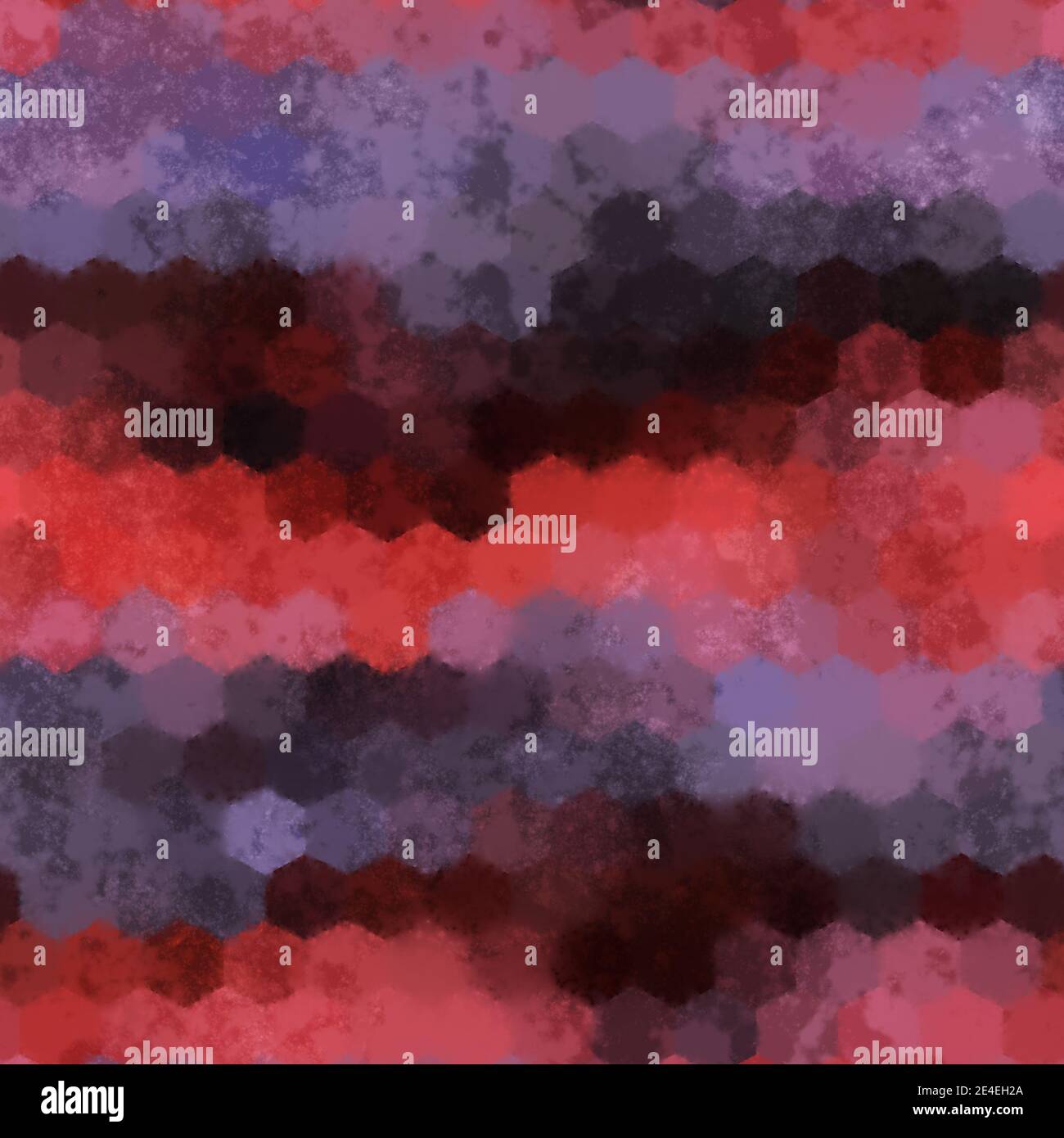 Seamless hexagon geo grid colorful grungy pattern Stock Photo - Alamy