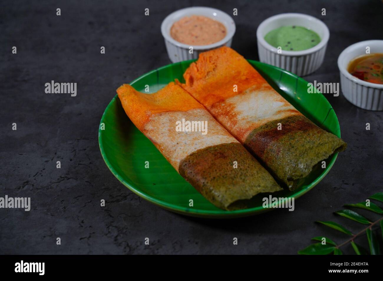 Tri color or Tri colour Dosa - Indian flag color food for republic and ...