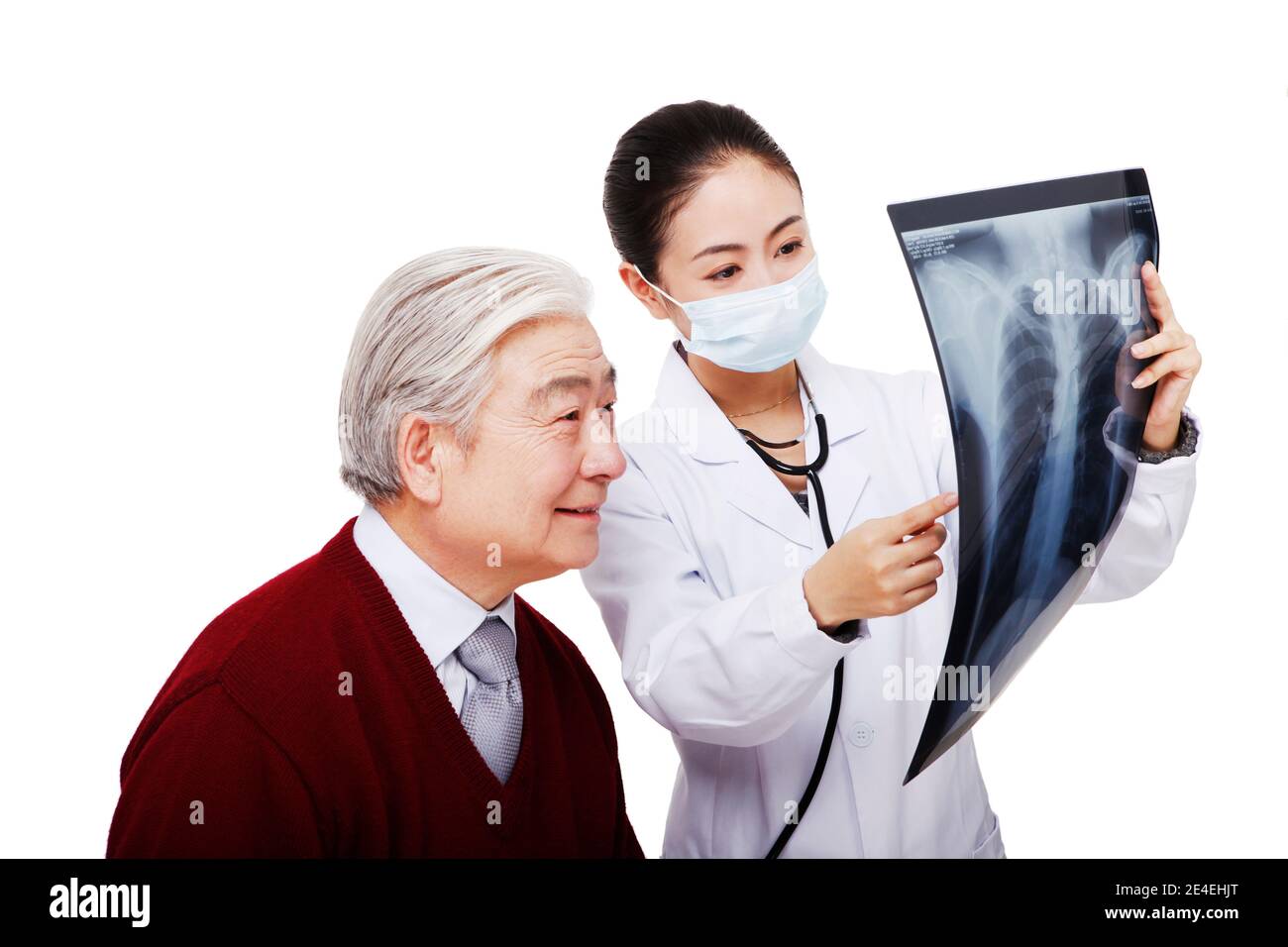 Doctor senior patient worried hi-res stock photography and images - Alamy