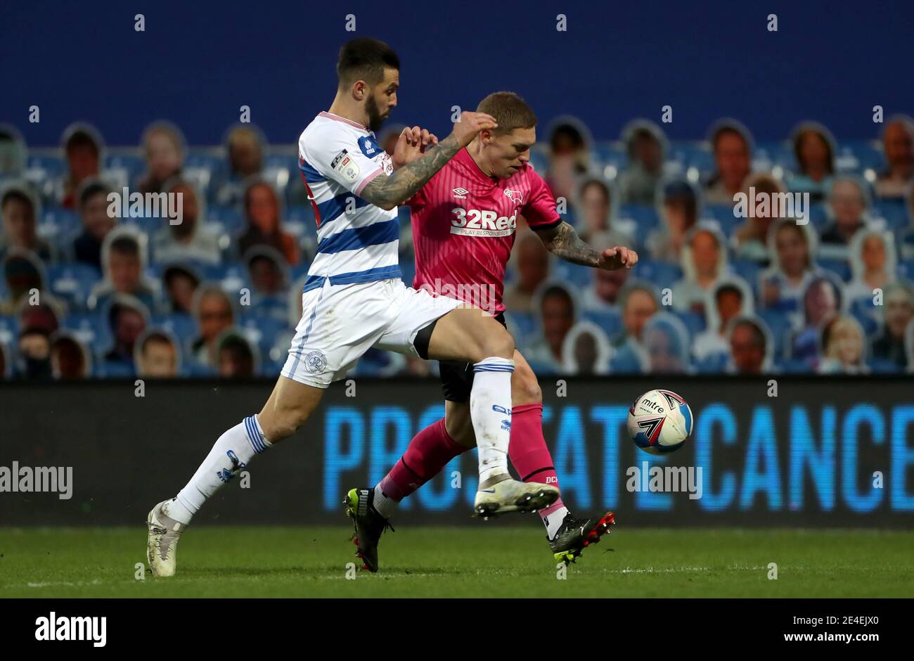 Derby countys martyn waghorn battle hi-res stock photography and images ...