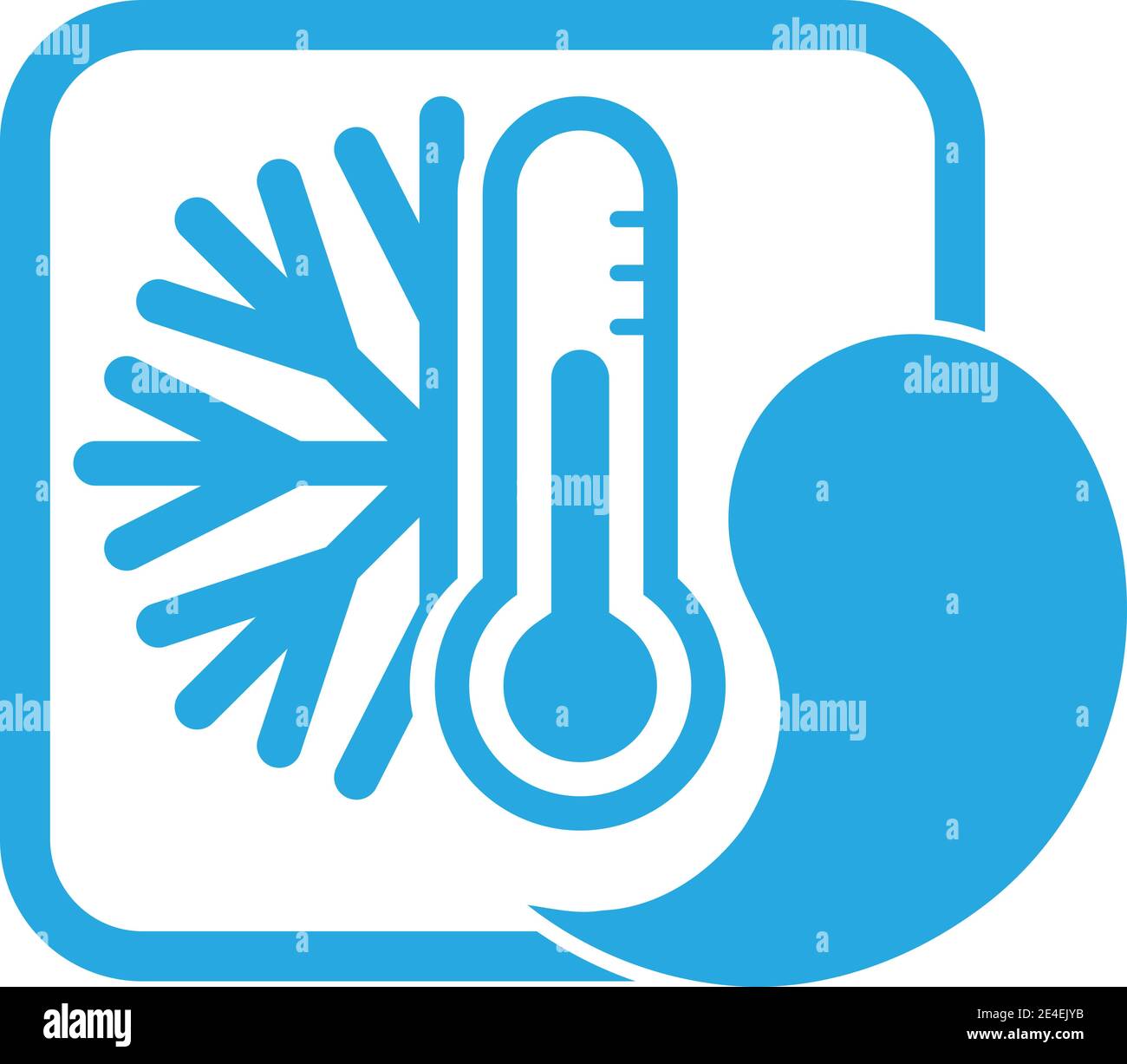 Thermometer, snowflake, temperature, climate, logo Stock Vector Image ...