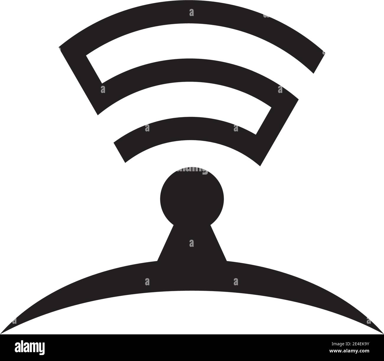 Signal wave icon logo design inspiration vector illustration template ...