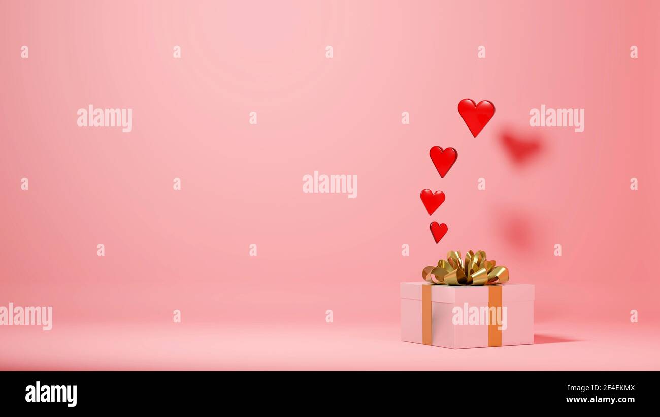 Valentine's day, anniversary concept background with large negative ...