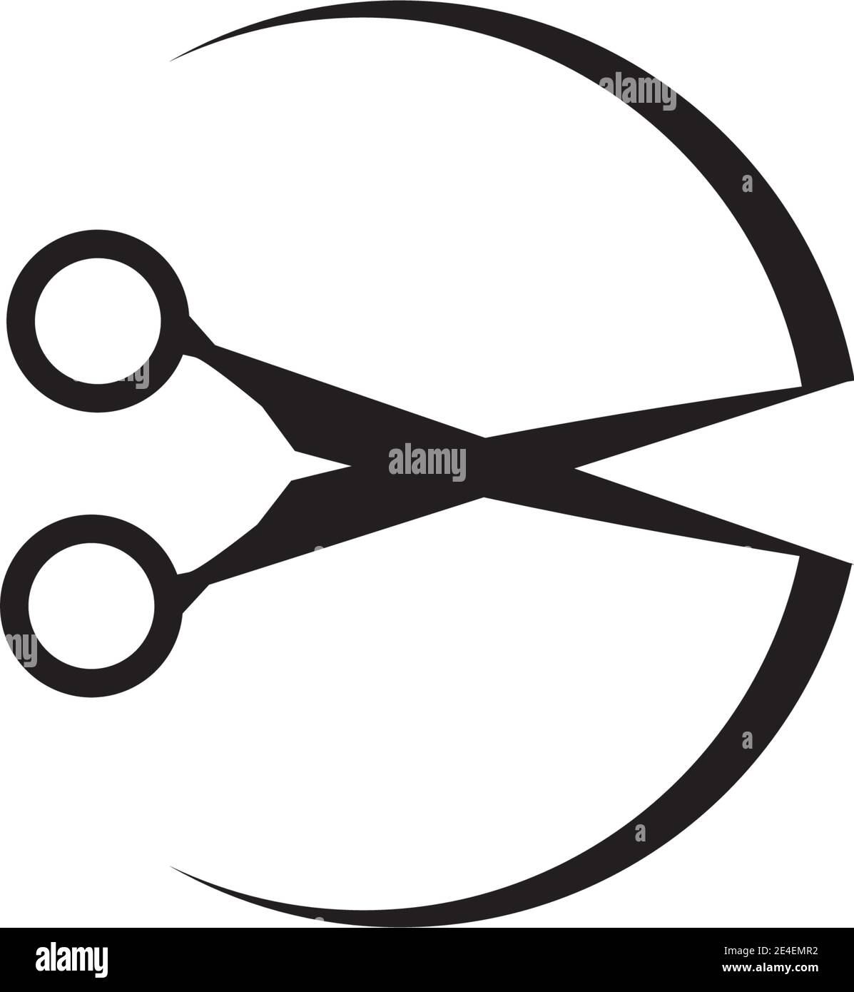 Scissor icon logo design inspiration vector template Stock Vector Image ...