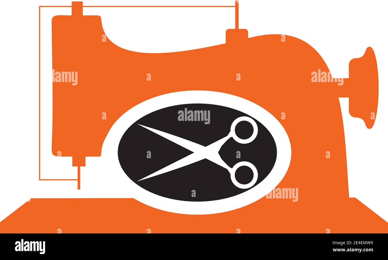 Sewing machine logo design template for tailor shop Stock Vector Image ...
