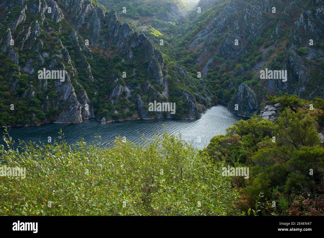 Embalse de Calabazos, Río Narcea,, Asturias Stock Photo - Alamy