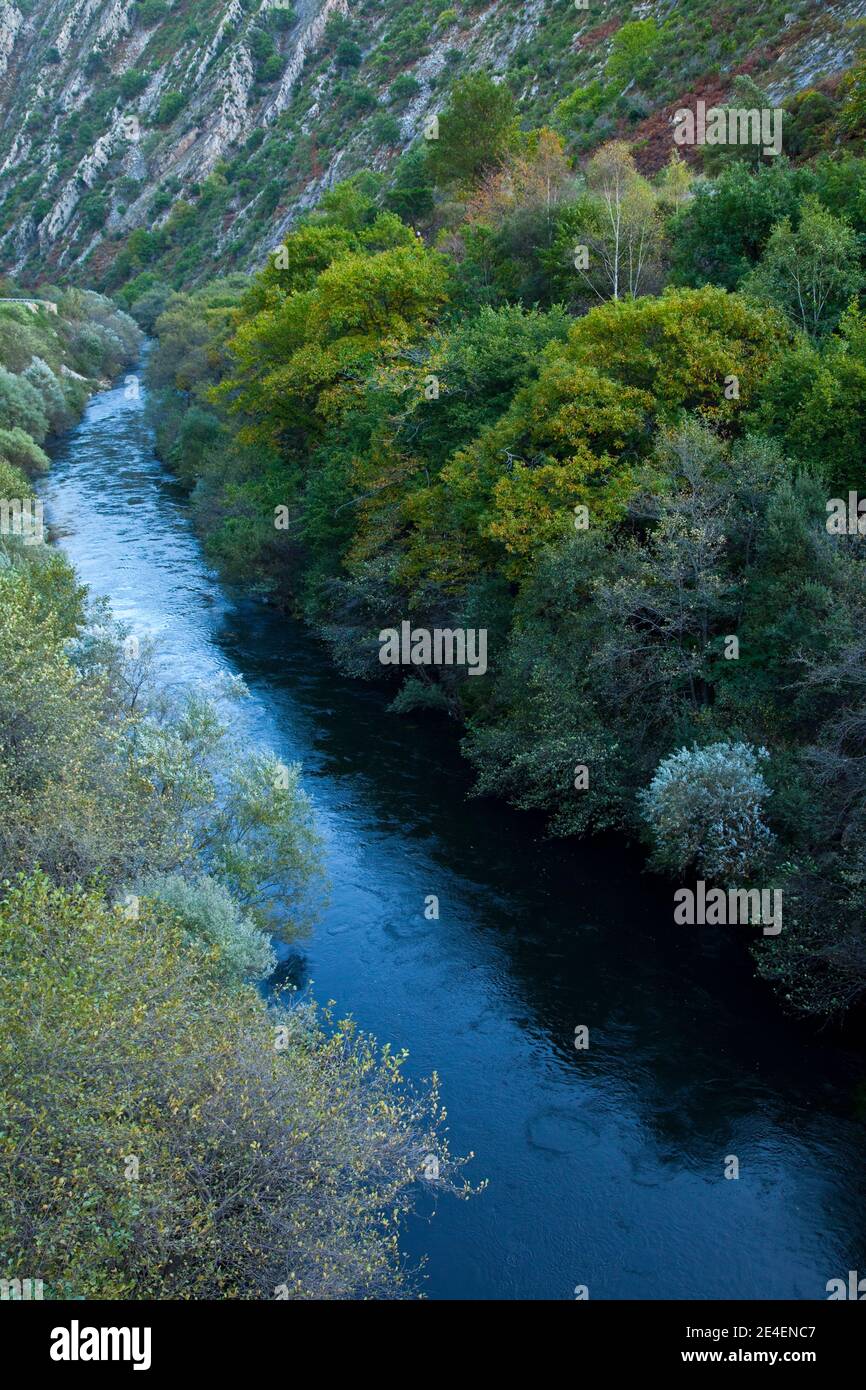Calabazos, Río Narcea,, Asturias Stock Photo - Alamy