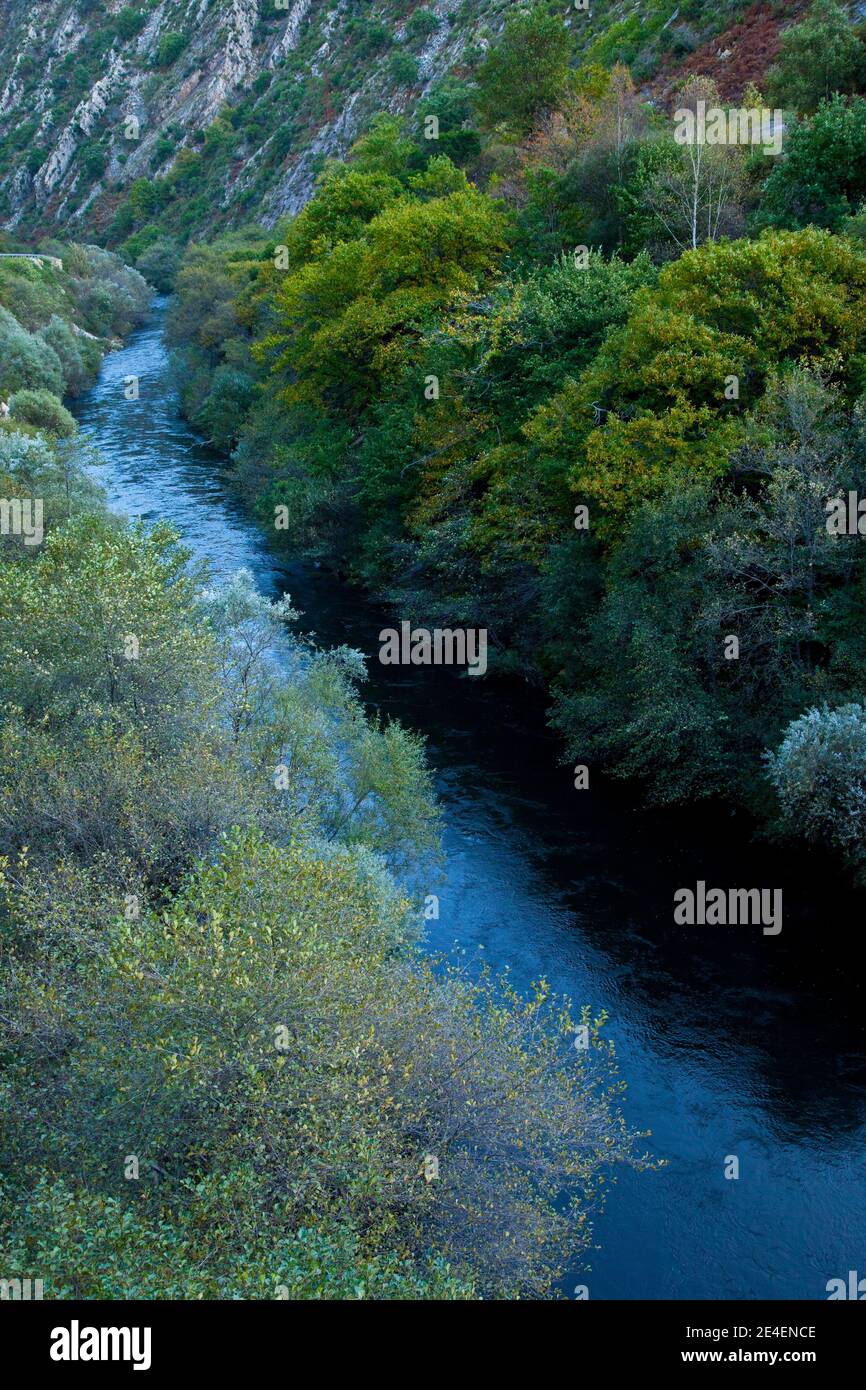 Calabazos, Río Narcea,, Asturias Stock Photo - Alamy
