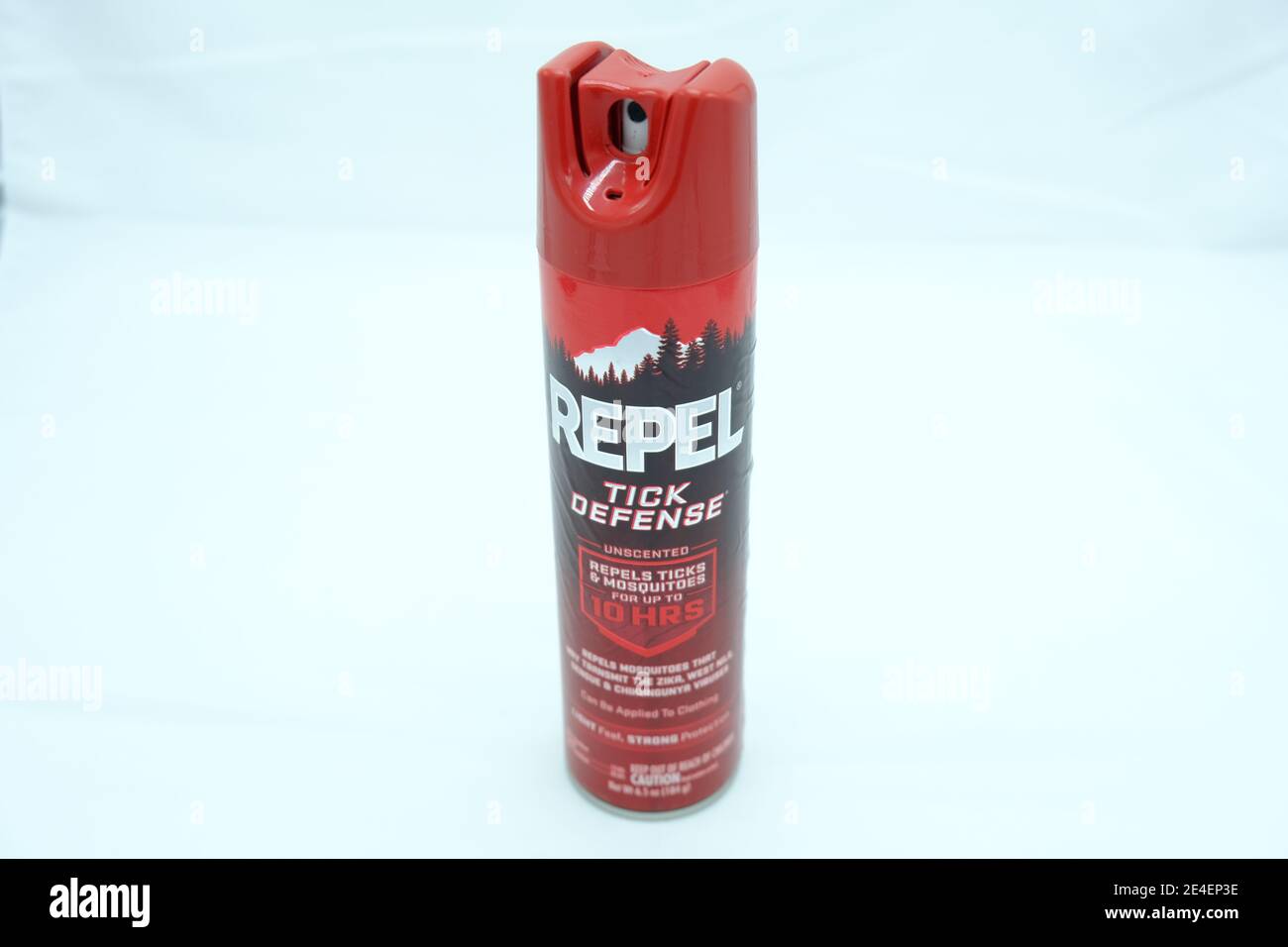 This is a stock photograph of Repel Tick Defense on a white background ...