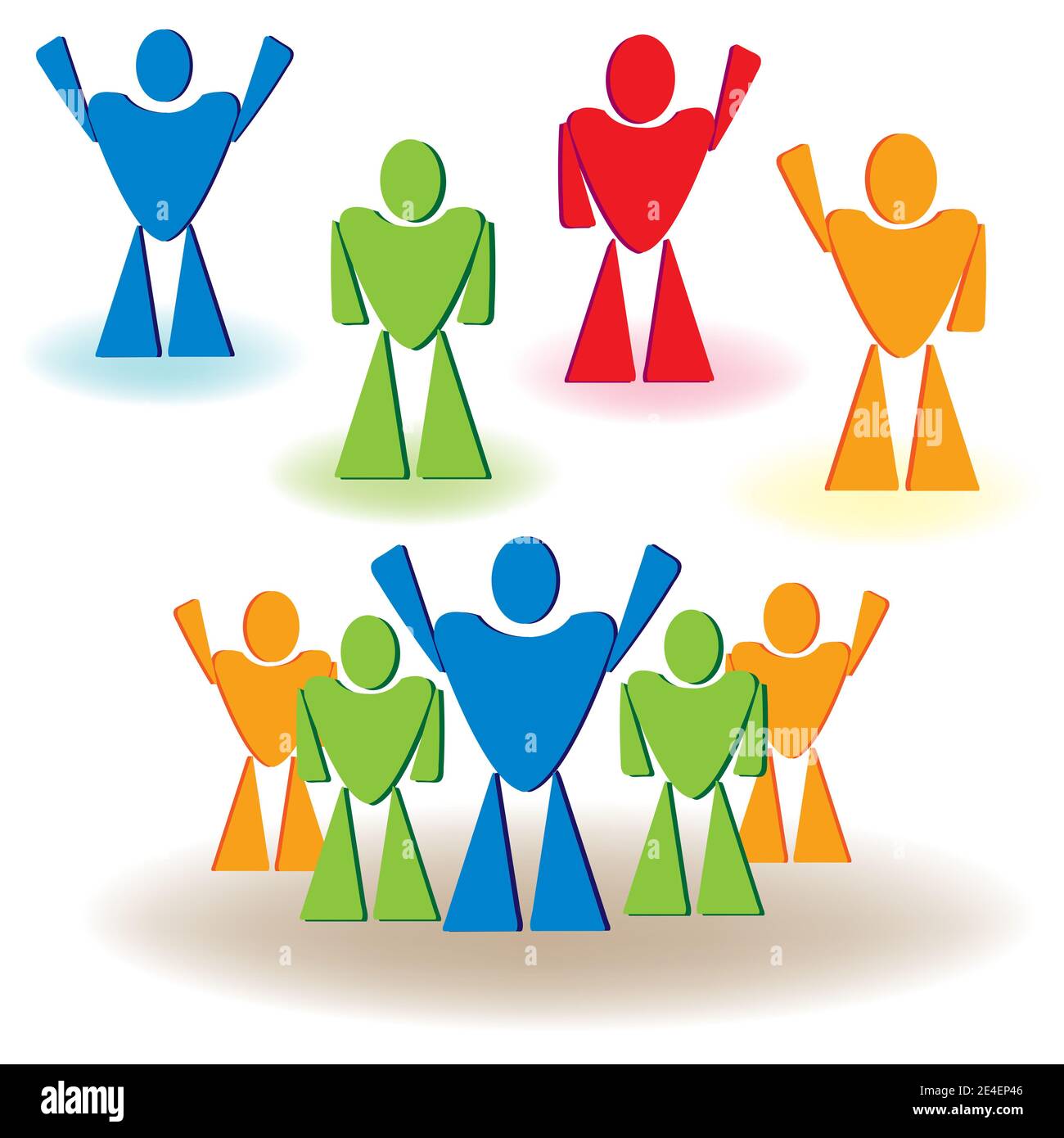 Team work people silhouette icon hi-res stock photography and images ...