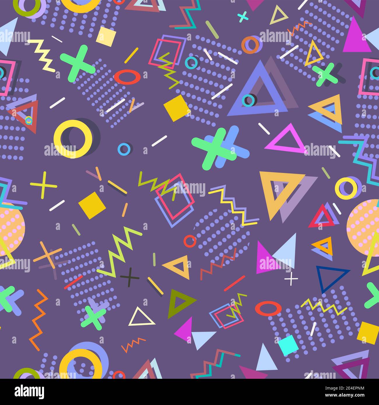 1980s vector geometric shapes hi-res stock photography and images - Alamy