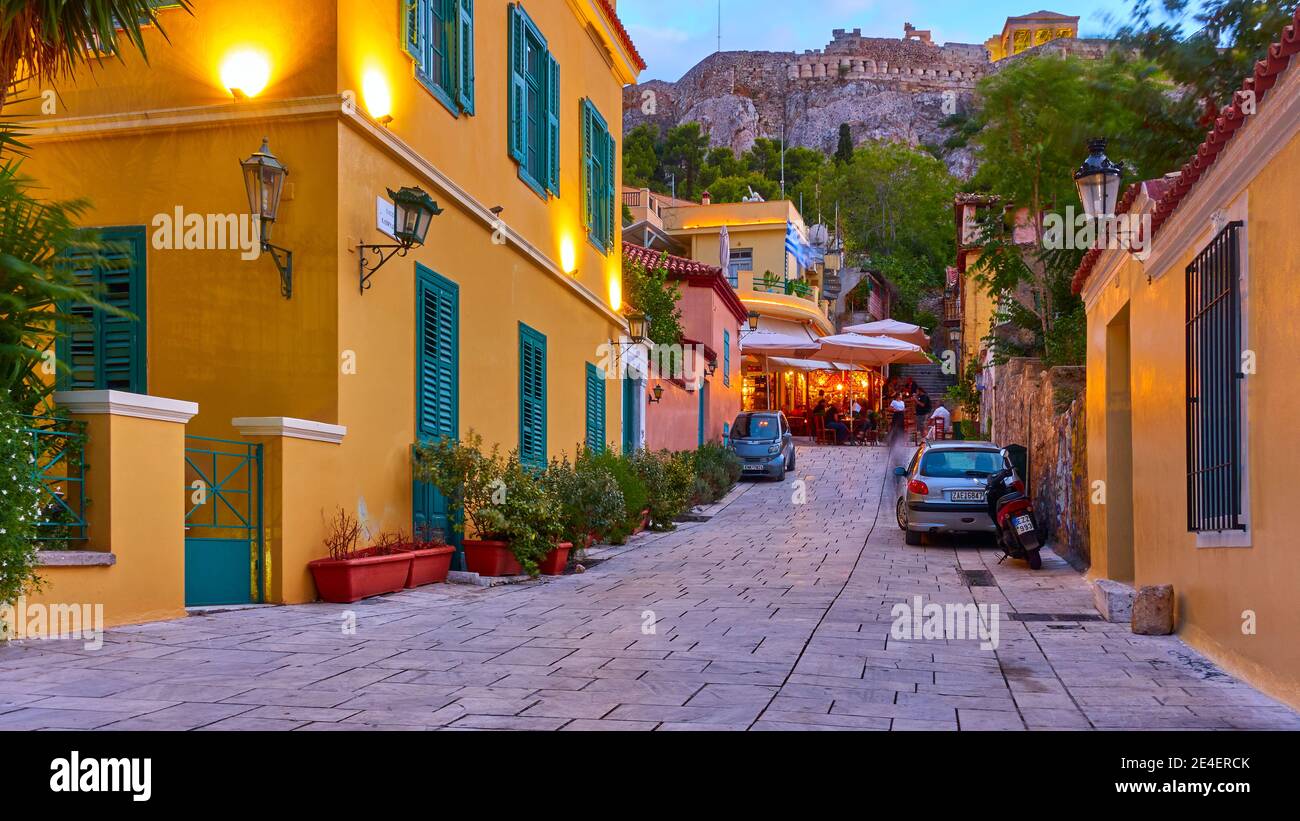 Plaka town hi-res stock photography and images - Alamy