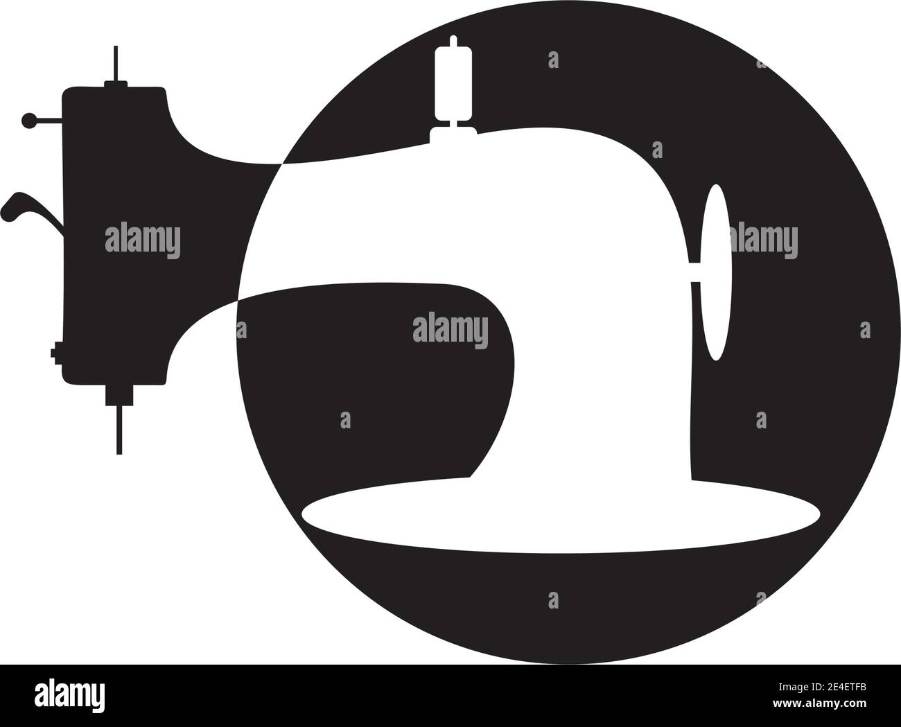 Sewing machine logo design template for tailor shop Stock Vector Image ...