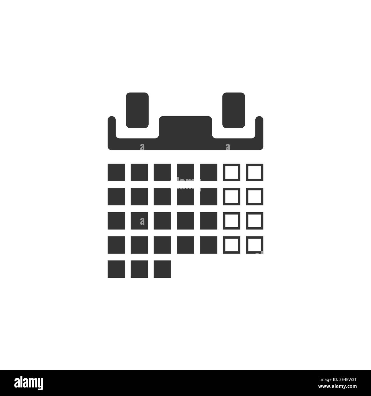 The calendar icon. Task and task scheduler. Weekends,holidays and ...