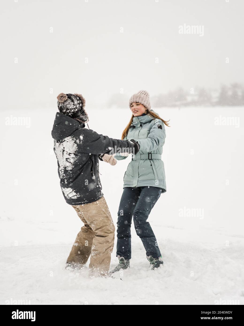 Female dancing snow hi-res stock photography and images - Alamy