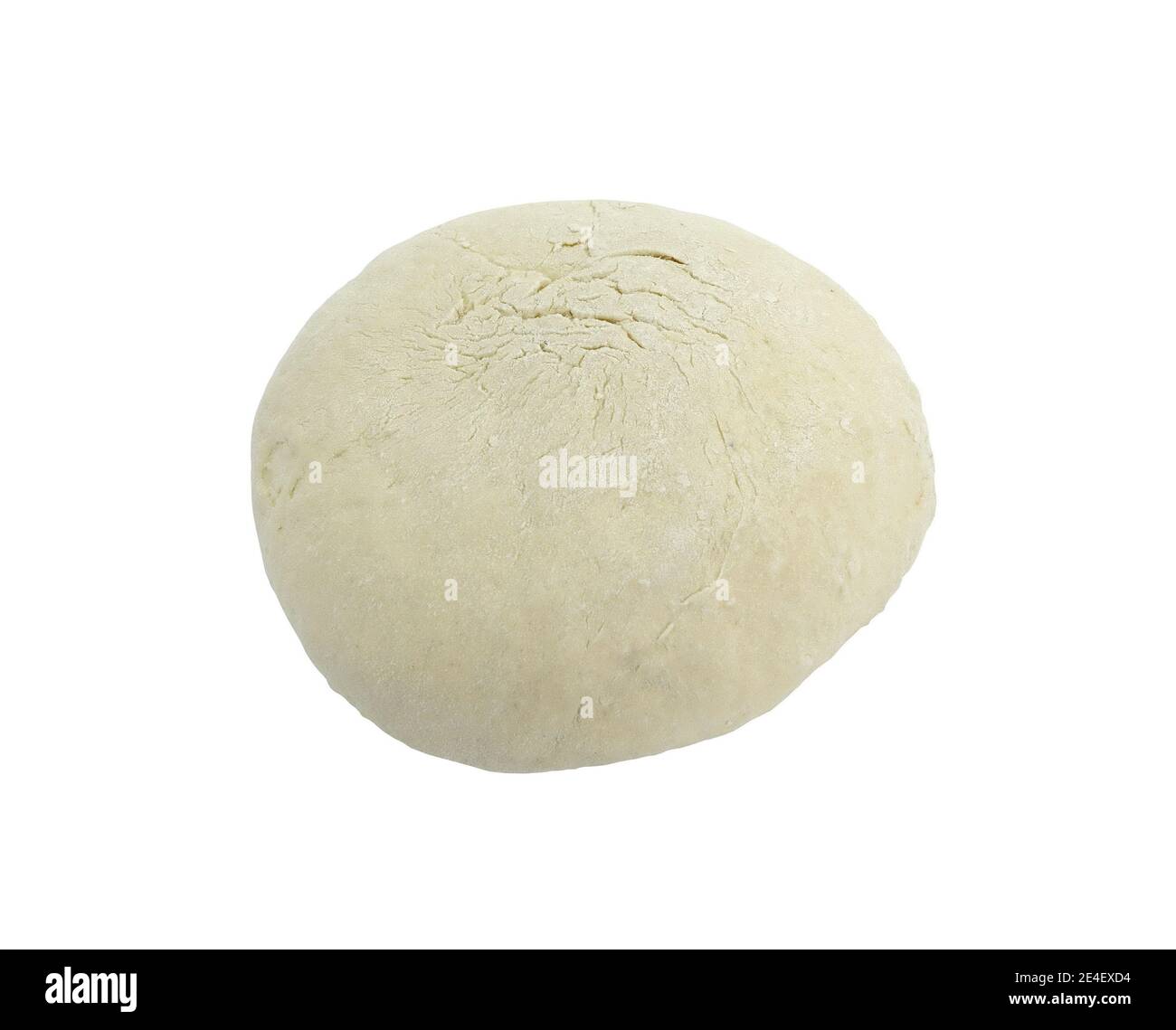 fresh raw dough ball isolated on white background, top view Stock Photo ...
