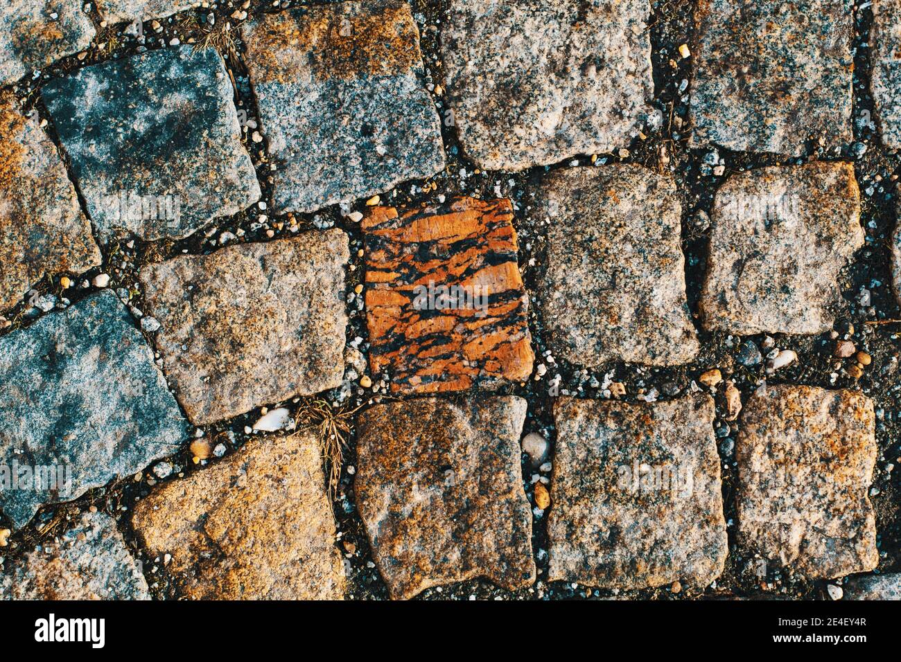 beautifully colored street pavement Stock Photo - Alamy